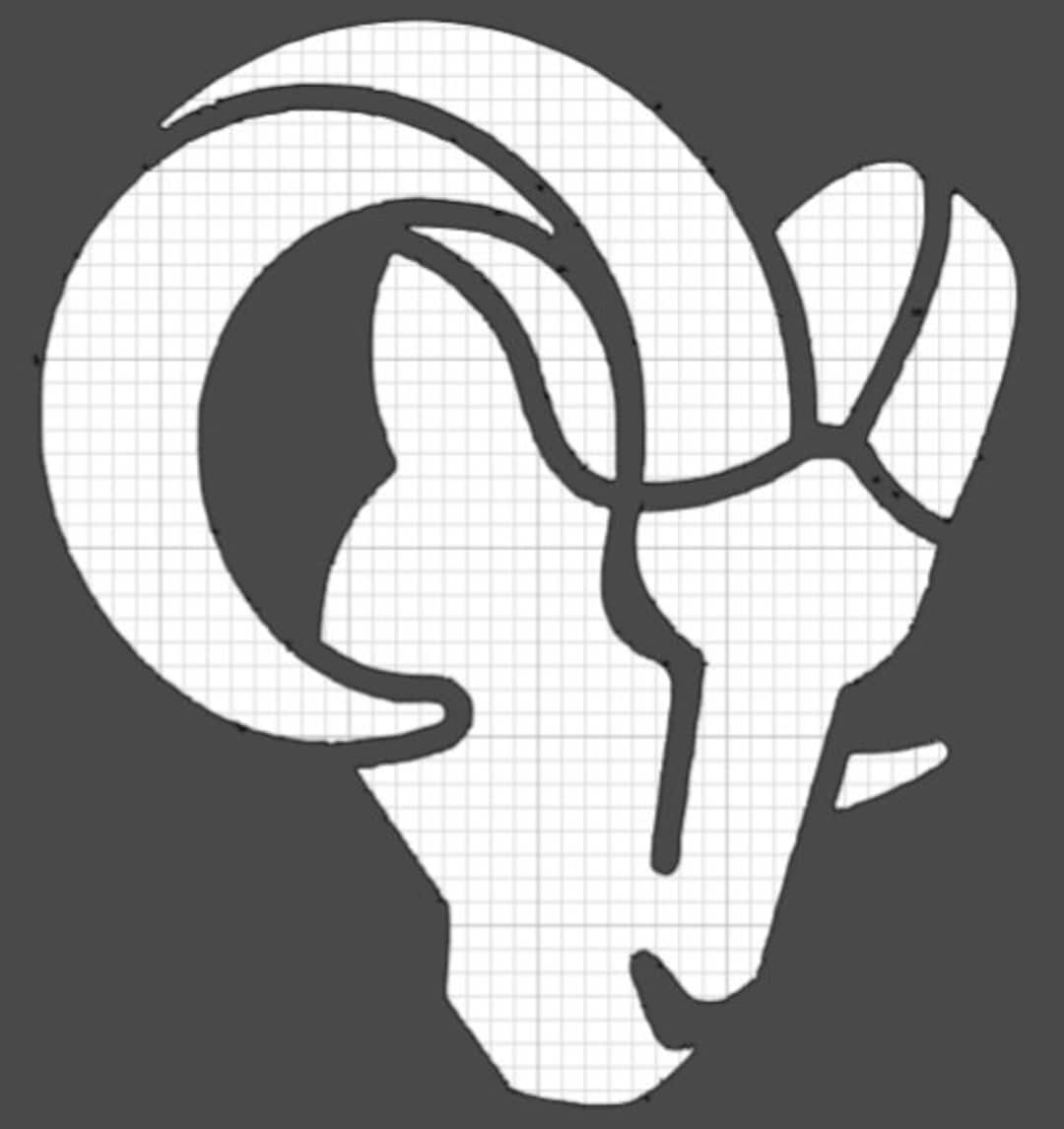 LA Rams Football Plastic Stencil Custom - Etsy