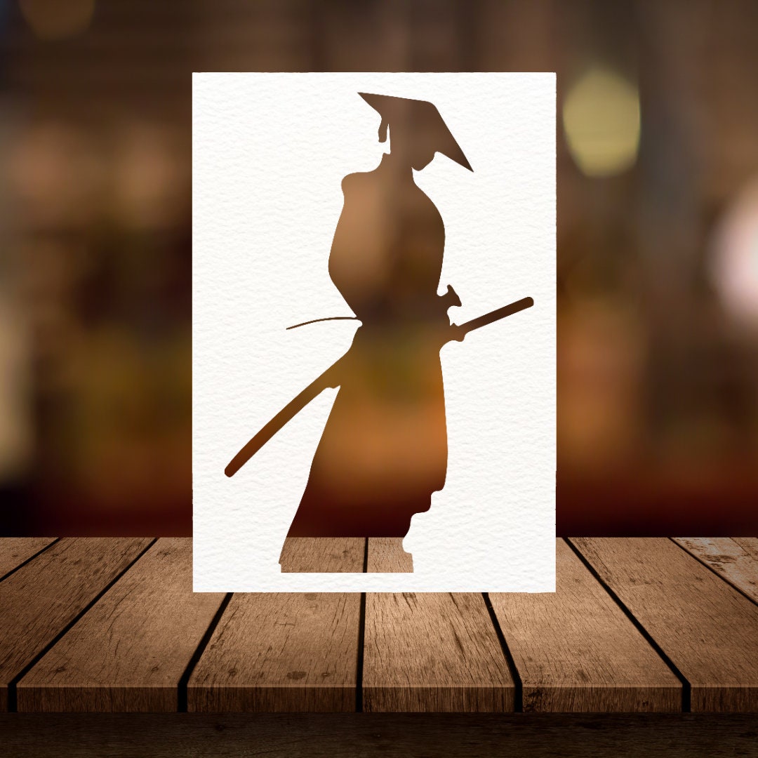 Samurai Plastic Stencil Custom on Wood Glass Metal - Etsy