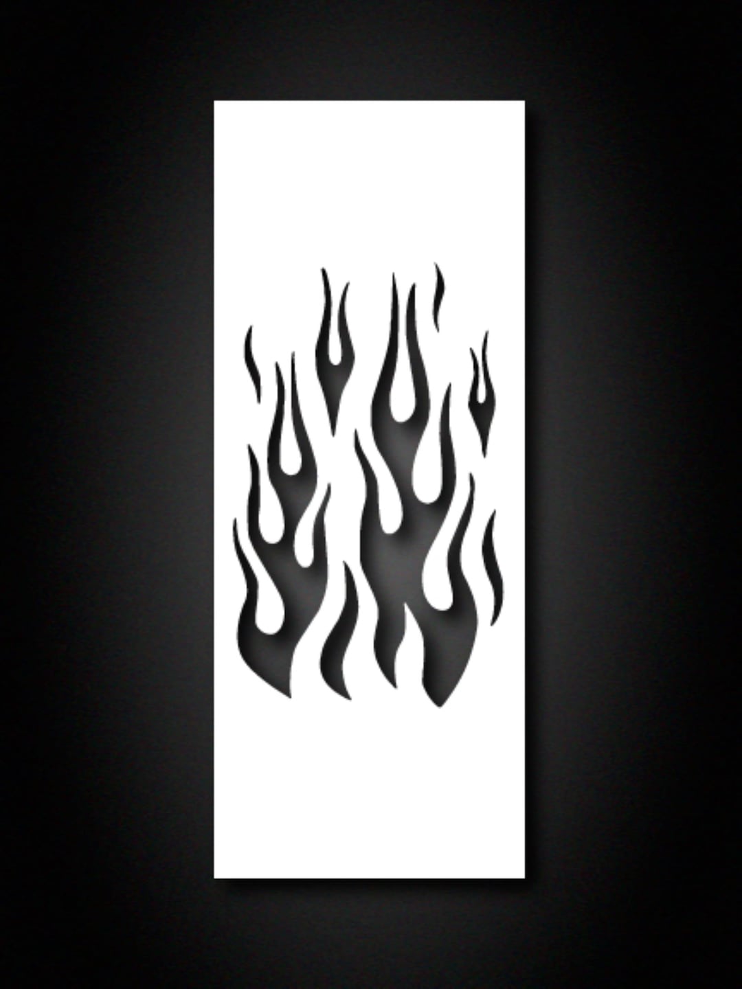 Flames Stencil Fire Arts and Crafts Scrapbooking Painting on the Wall ...