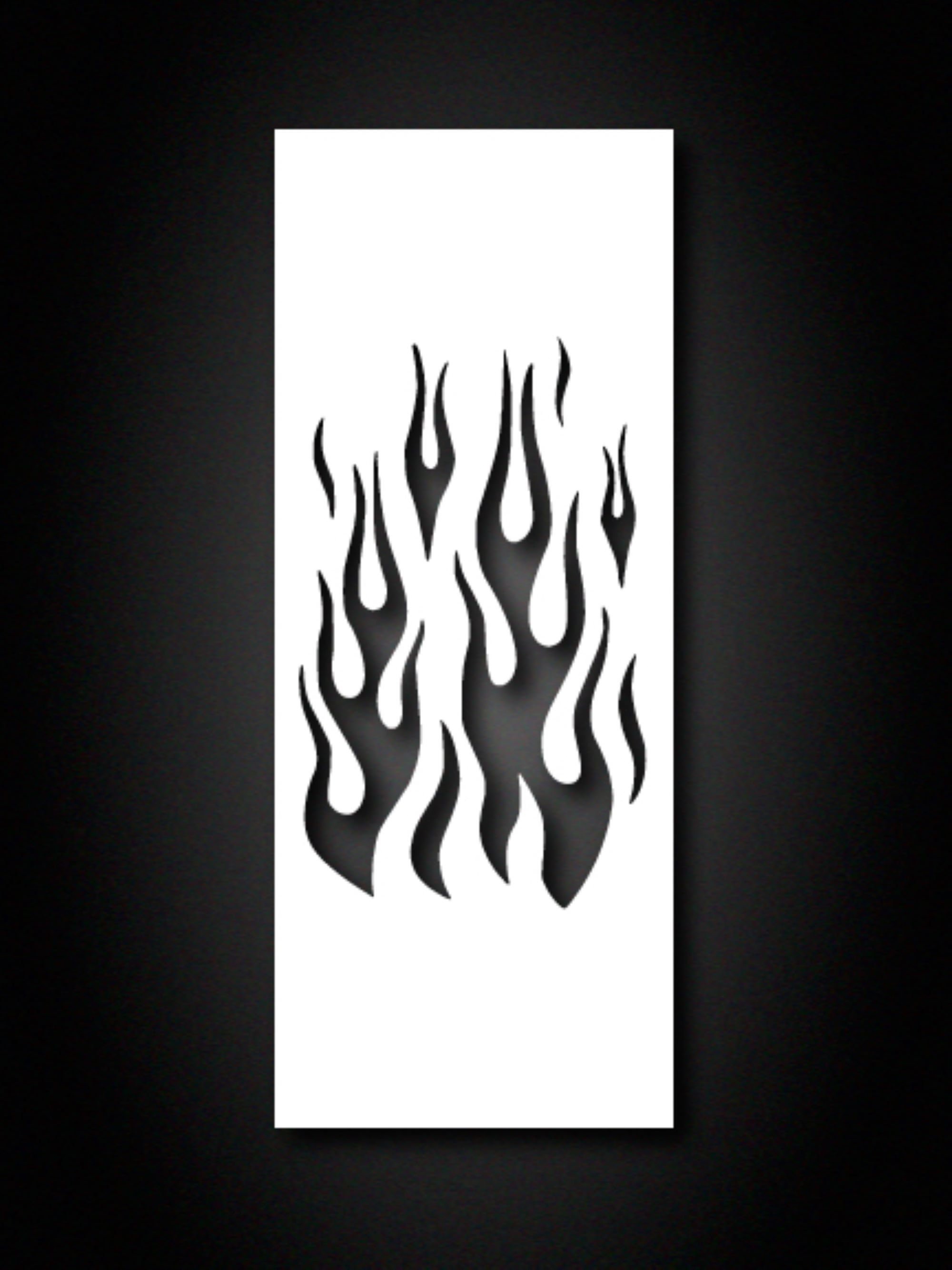 Flames Stencil Fire Arts and Crafts Scrapbooking Painting on the Wall ...