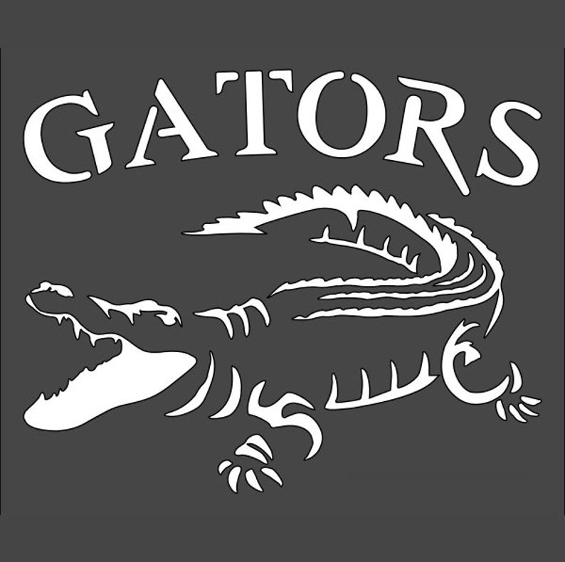 Gators Football Stencil 5x6 Inch Stencils for Drawing - Etsy