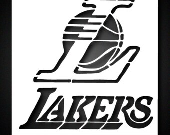 Lakers Stencil - Etsy