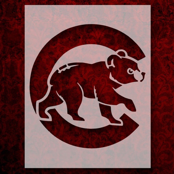 Chicago Cubs Stencil - Etsy