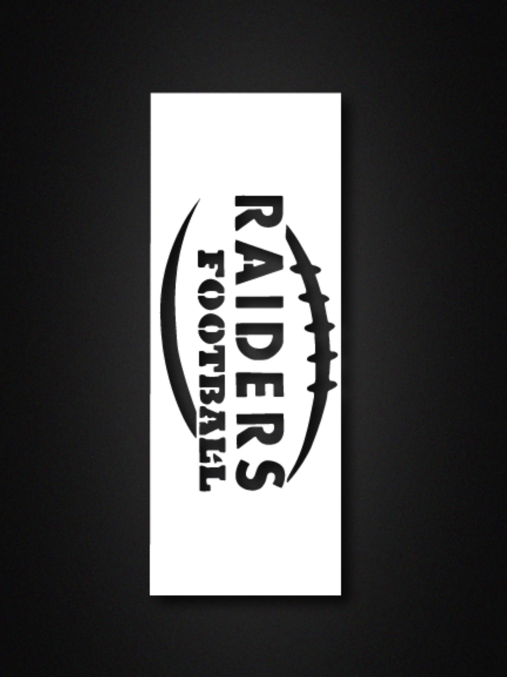 Custom Cut Stencil 3x8 Raiders Football Sport Arts and Crafts ...