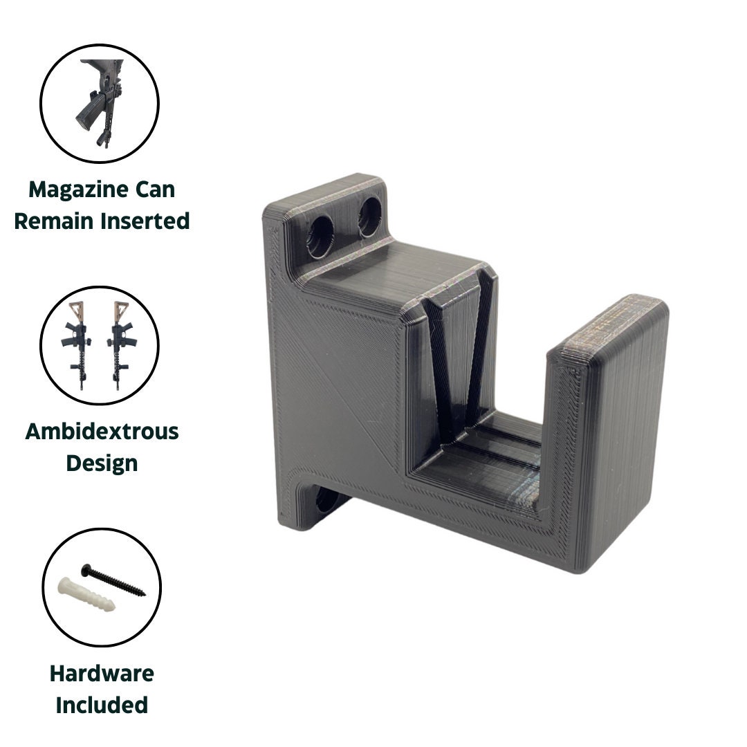 AR-15 Mount Wall / Rifle Tactical Gun Holder Rack Storage Home Defense ...