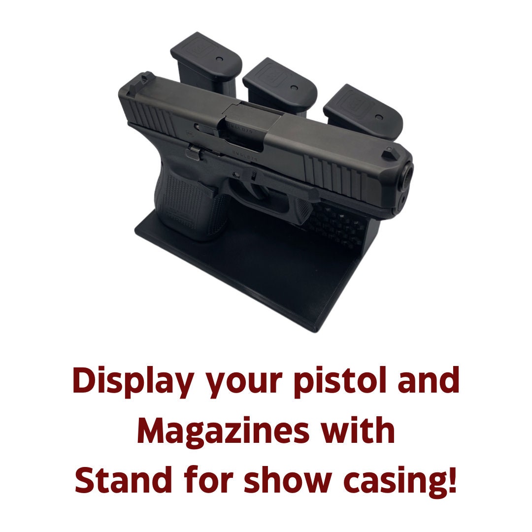 Glock Compatible Stand W/ Magazine Holder / Gun Holder Rack - Etsy
