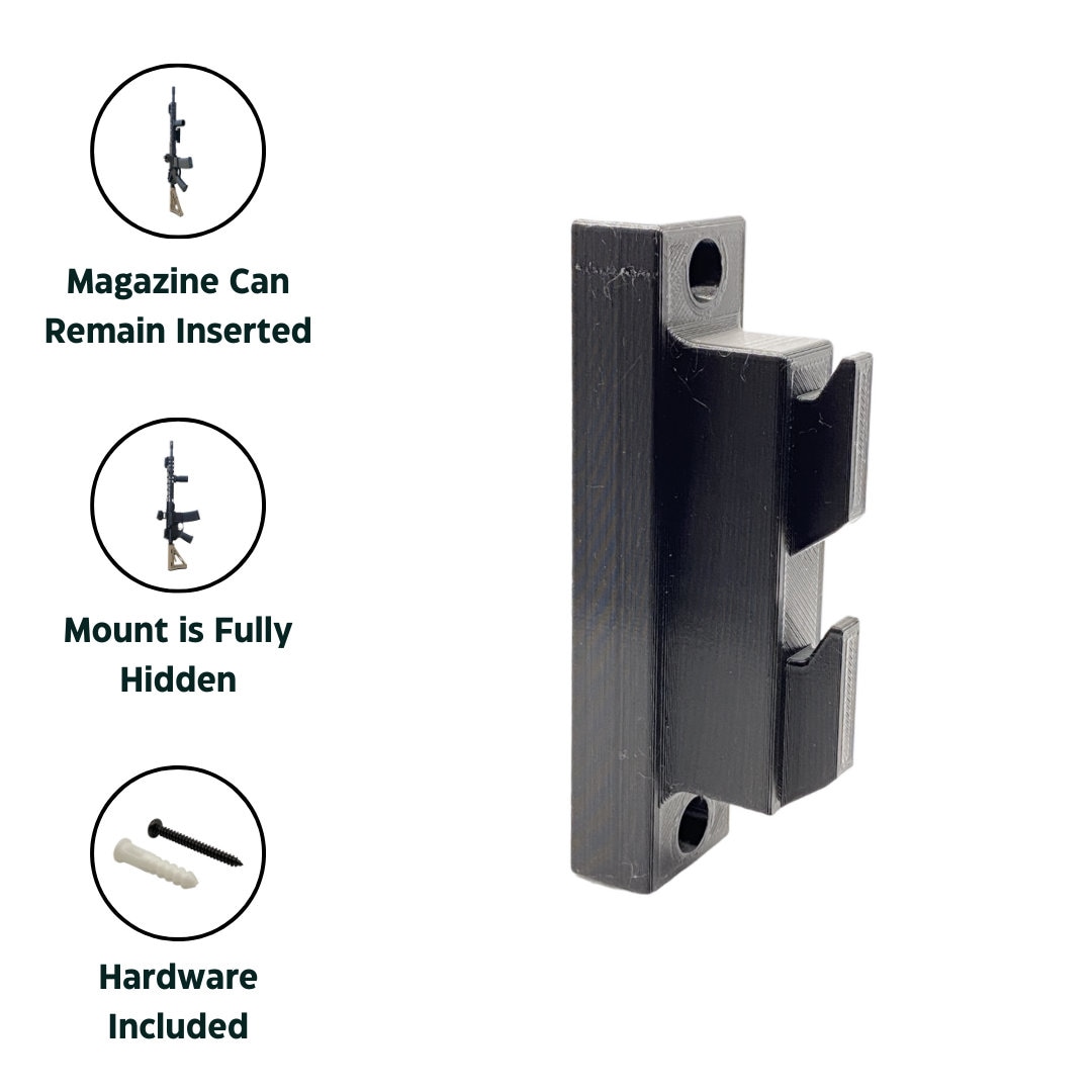 M-lok Mount Wall / Gun Holder Rack Storage Home Defense Organize Rifle ...