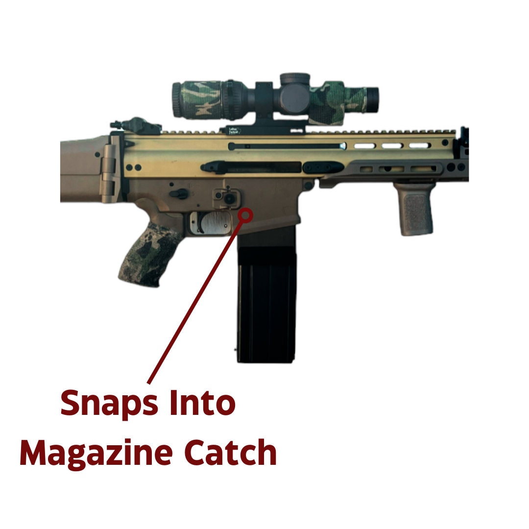 FN SCAR-H Compatible Wall Mount W/ Magazine Holder Scar 17 17S & Scar ...