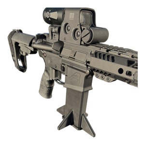 AR-15 Stand / Rifle Tactical Gun Holder Rack Storage Home Defense ...