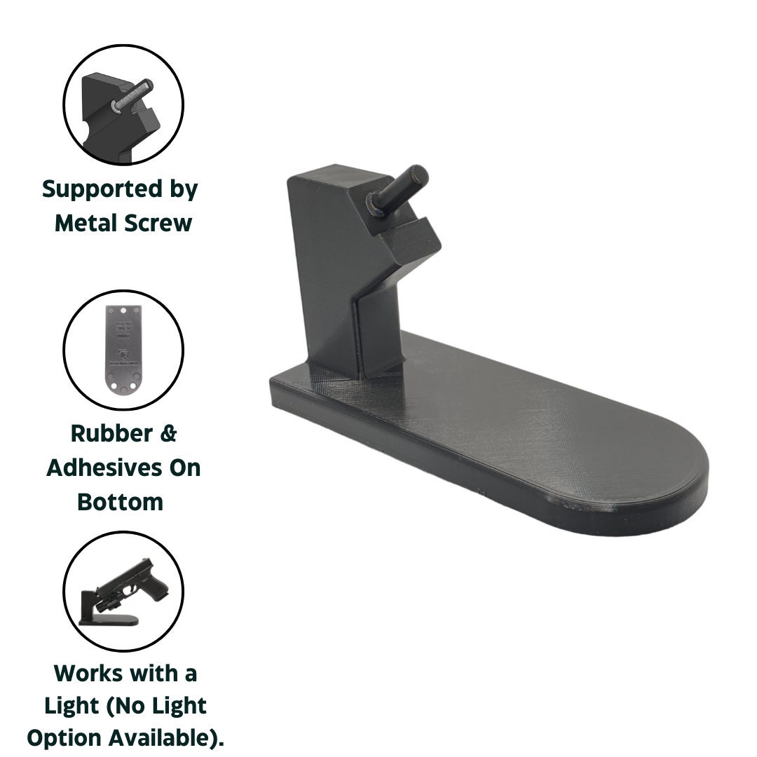 Pistol Barrel Stand / Gun Holder Rack Storage Organizer Tactical Night ...