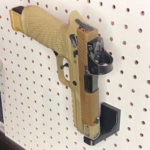 Pistol Barrel Mount - Pegboard / Gun Holder Rack Storage Organizer ...