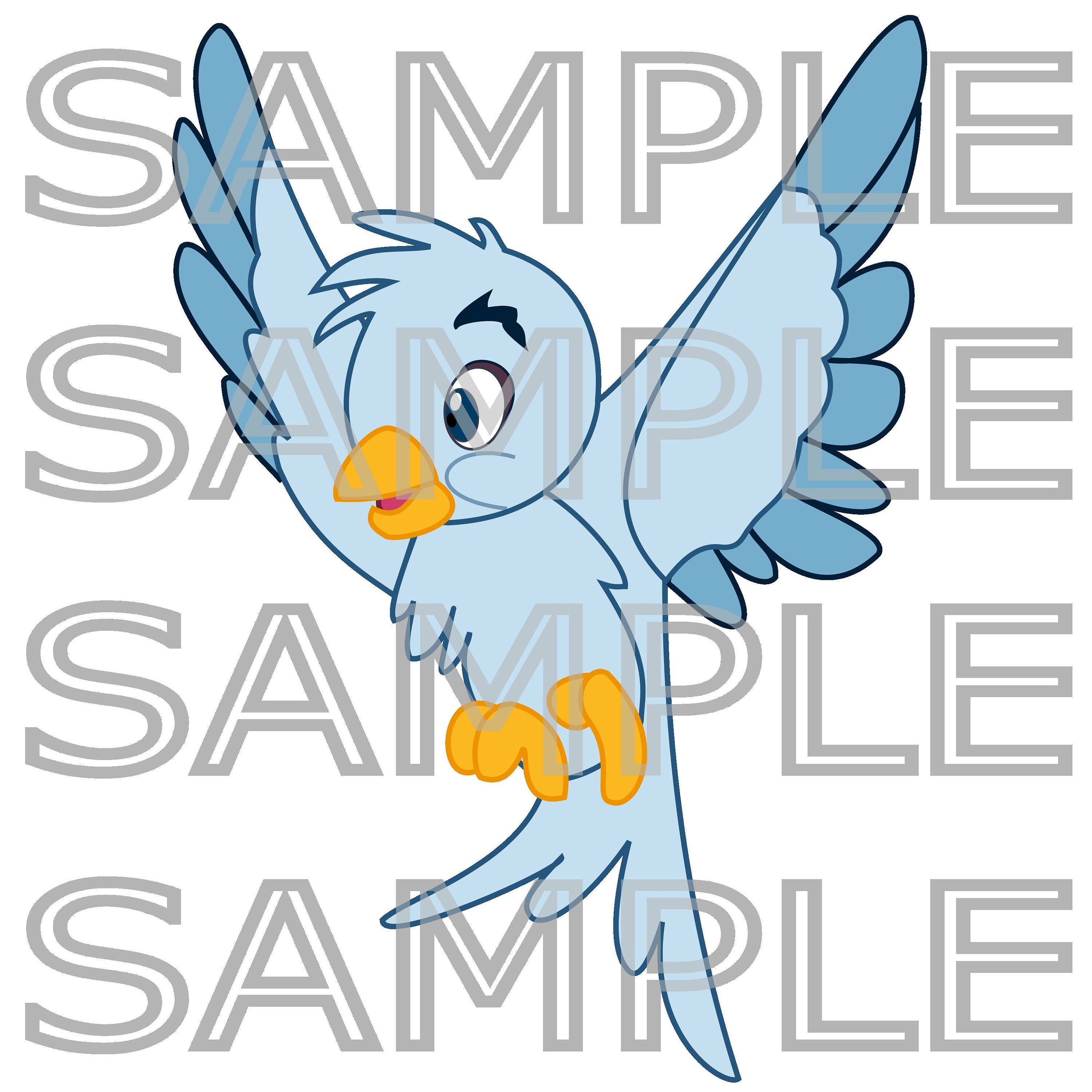 Cinderella Birds Holding Ribbon