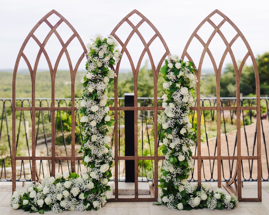 7ft Wedding Arch Wood, Wedding Decor, Ceremony Arch, Wedding Arbor ...
