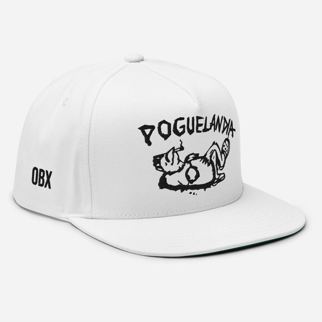 Outer Banks (OBX) "poguelandia" Flat Brim Hat – High-profile Snapback ...