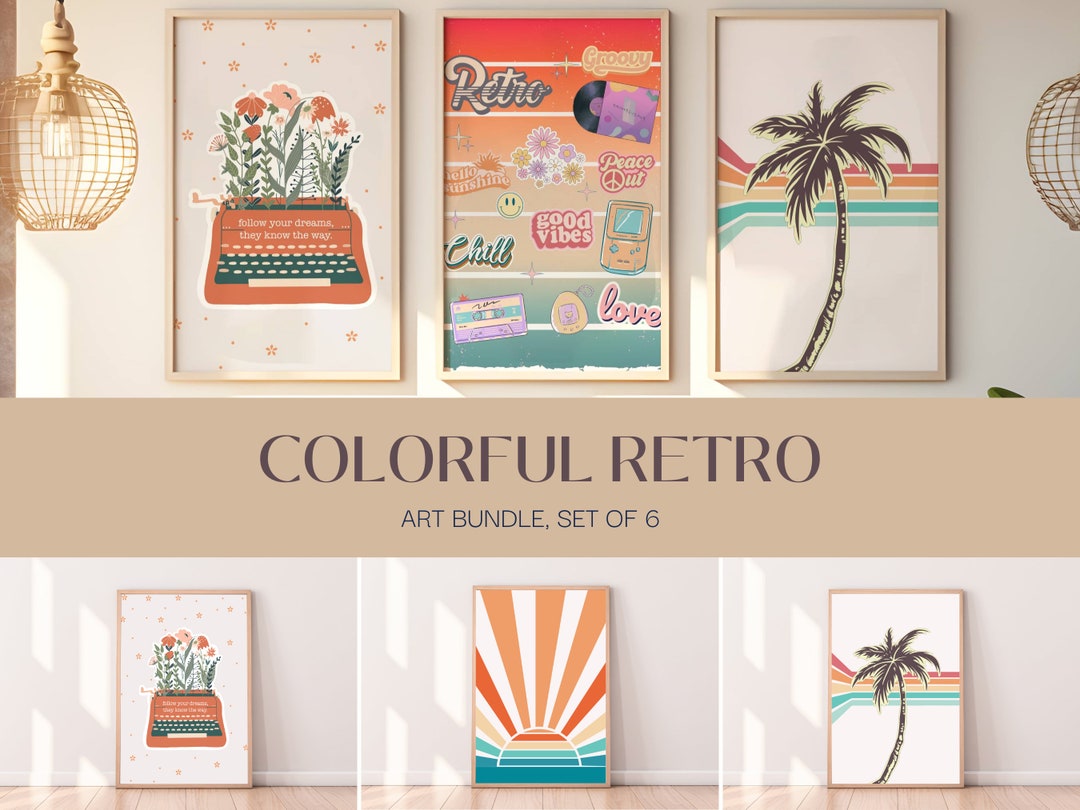 California Art Prints, Color Gallery Set of 6, Coastal Aesthetics ...