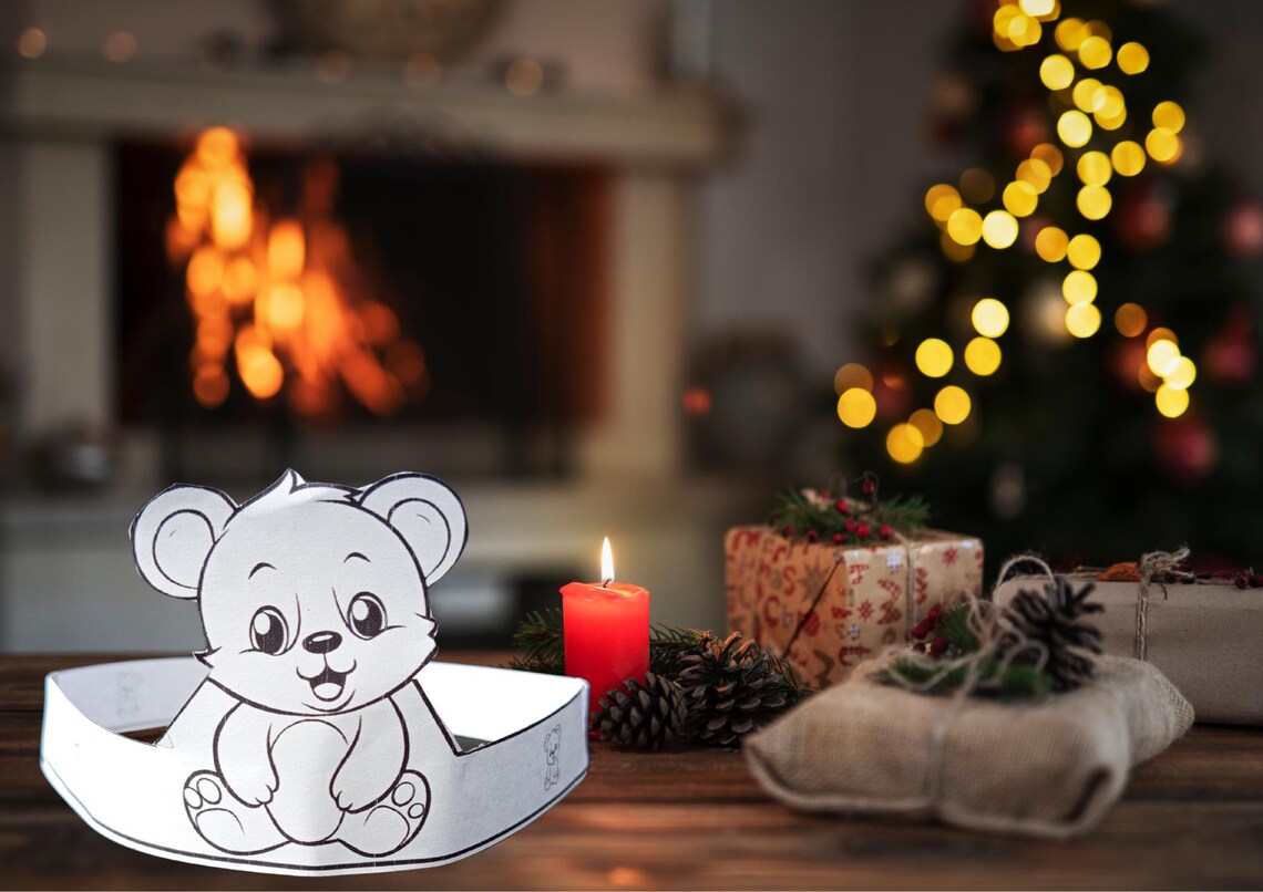 Printable Animal Crown for Kids – Bear Paper Crown (A4 PDF) | DIY Craft ...