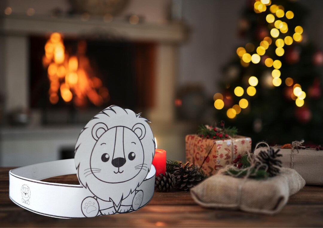 Printable Animal Crown for Kids – Lion Paper Crown (A4 PDF) | DIY Craft ...