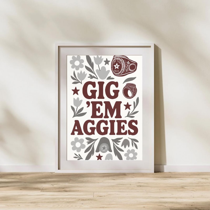 Gig Em - Etsy