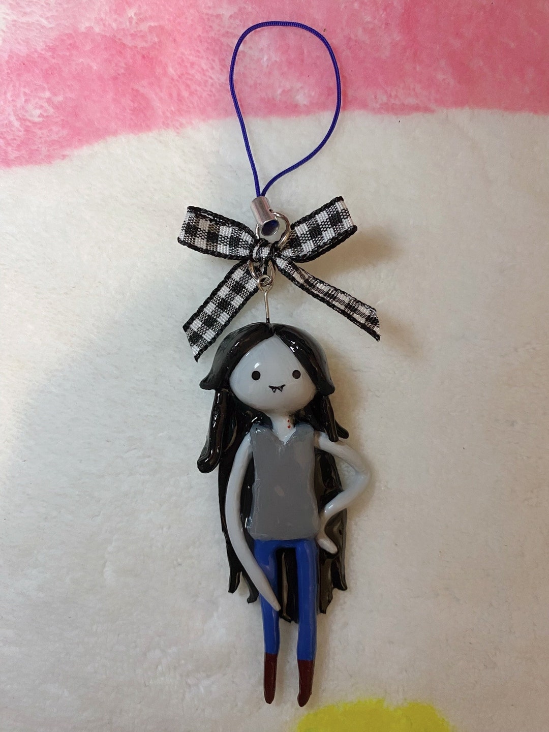 Marceline | Adventure Time - Keychain - Clay Figure Charm - Handmade ...