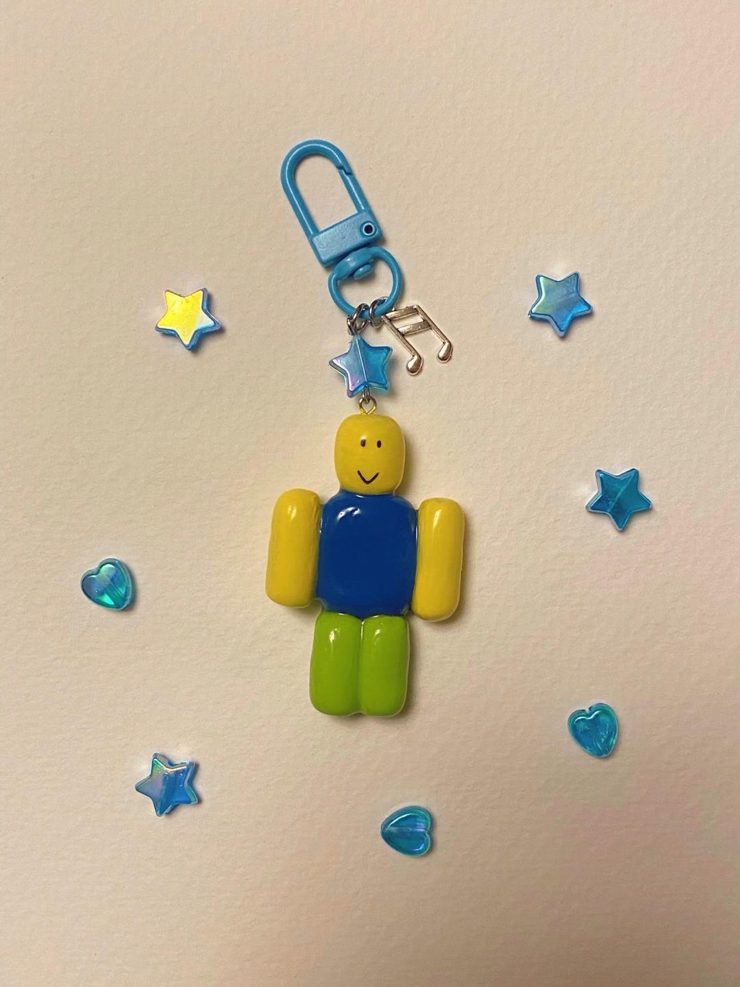 Roblox Noob | - Keychain - Clay Figure - Phone Charm - Handmade - Memes ...