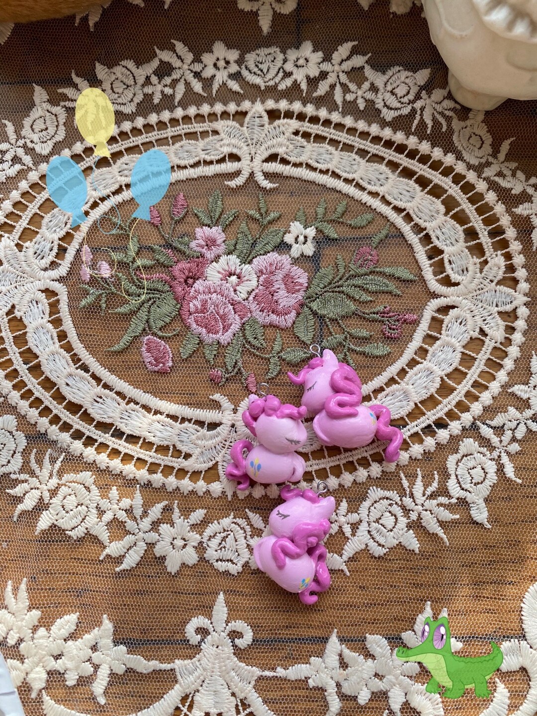 Sleepy Pinkie Pie - My Little Pony | Keychain - Clay Figure Charm ...