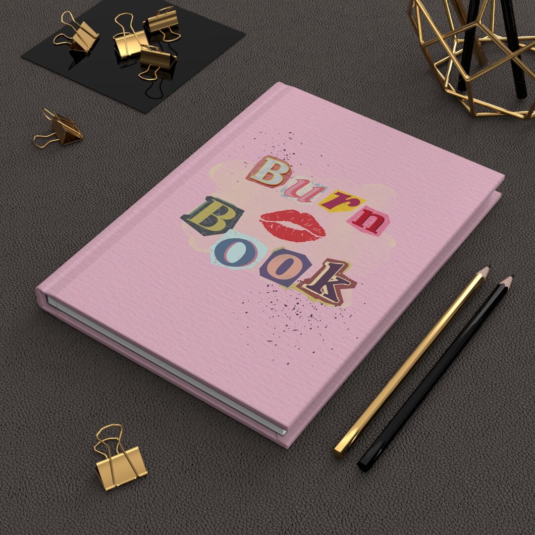 Matte Hardcover Journal, Burn Book, Pink Journal for Mean Girls Fans ...