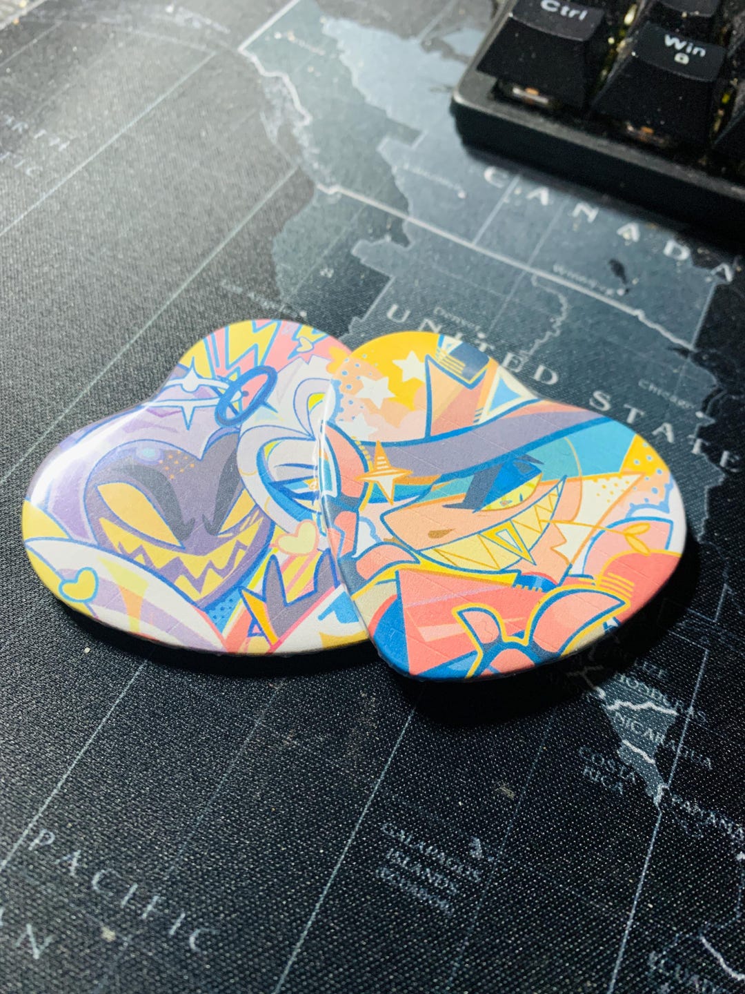 Only Kofi SALE - Adam X Lute / Striker - Heart Shaped Button // Heart ...