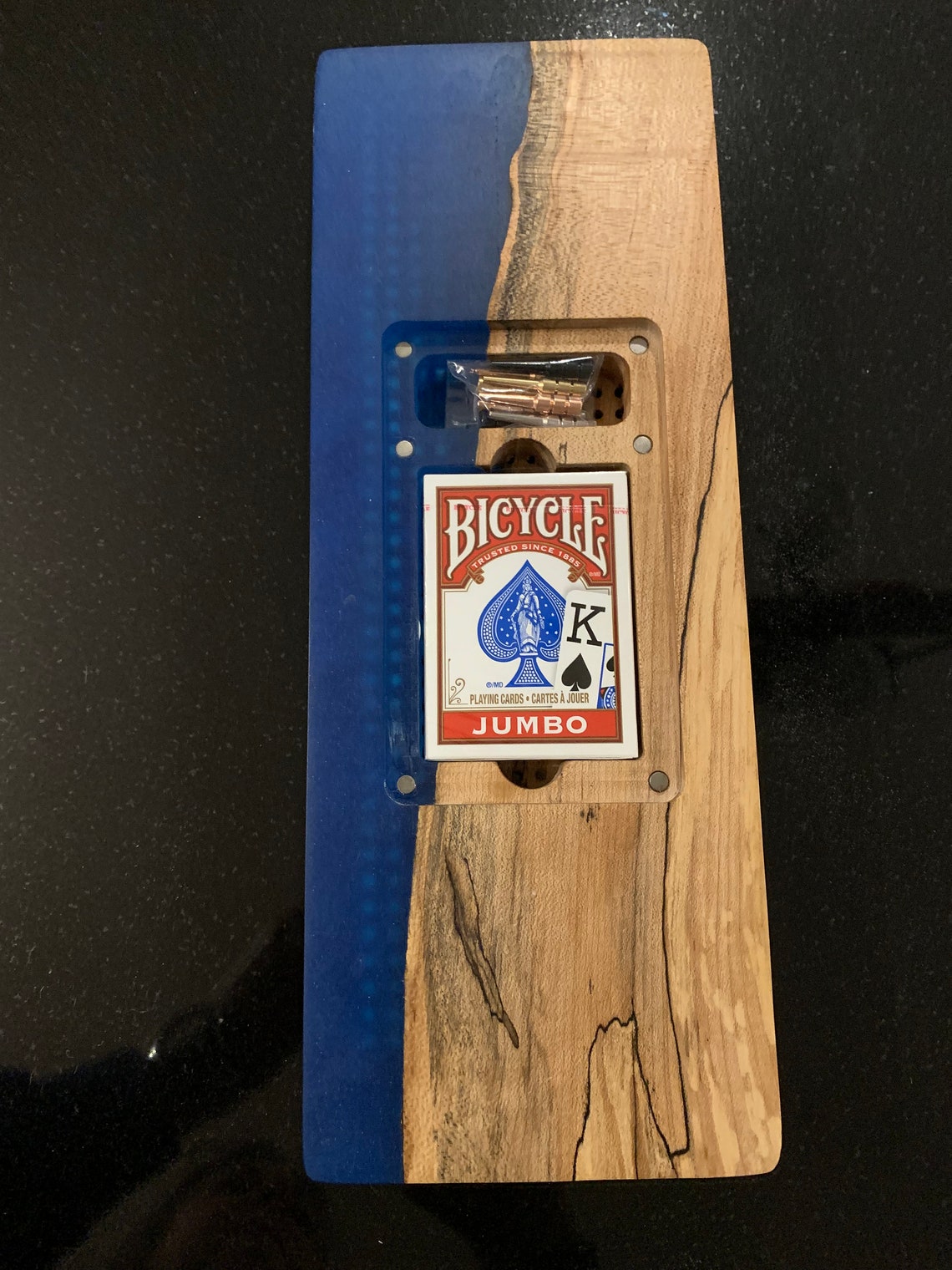 Maple Cribbage Boards With Cards and Pegs - Etsy