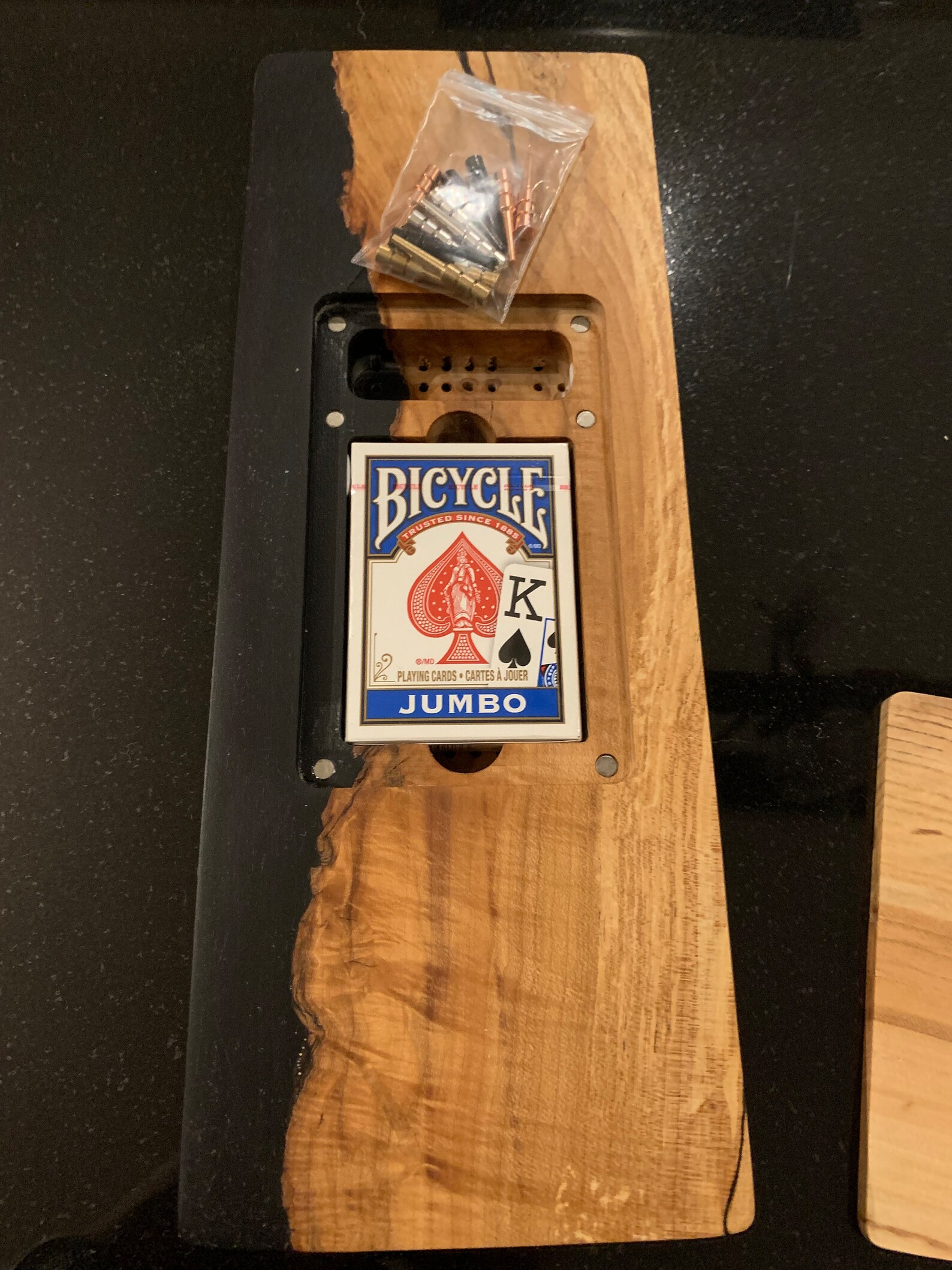 Maple Cribbage Boards With Cards and Pegs - Etsy