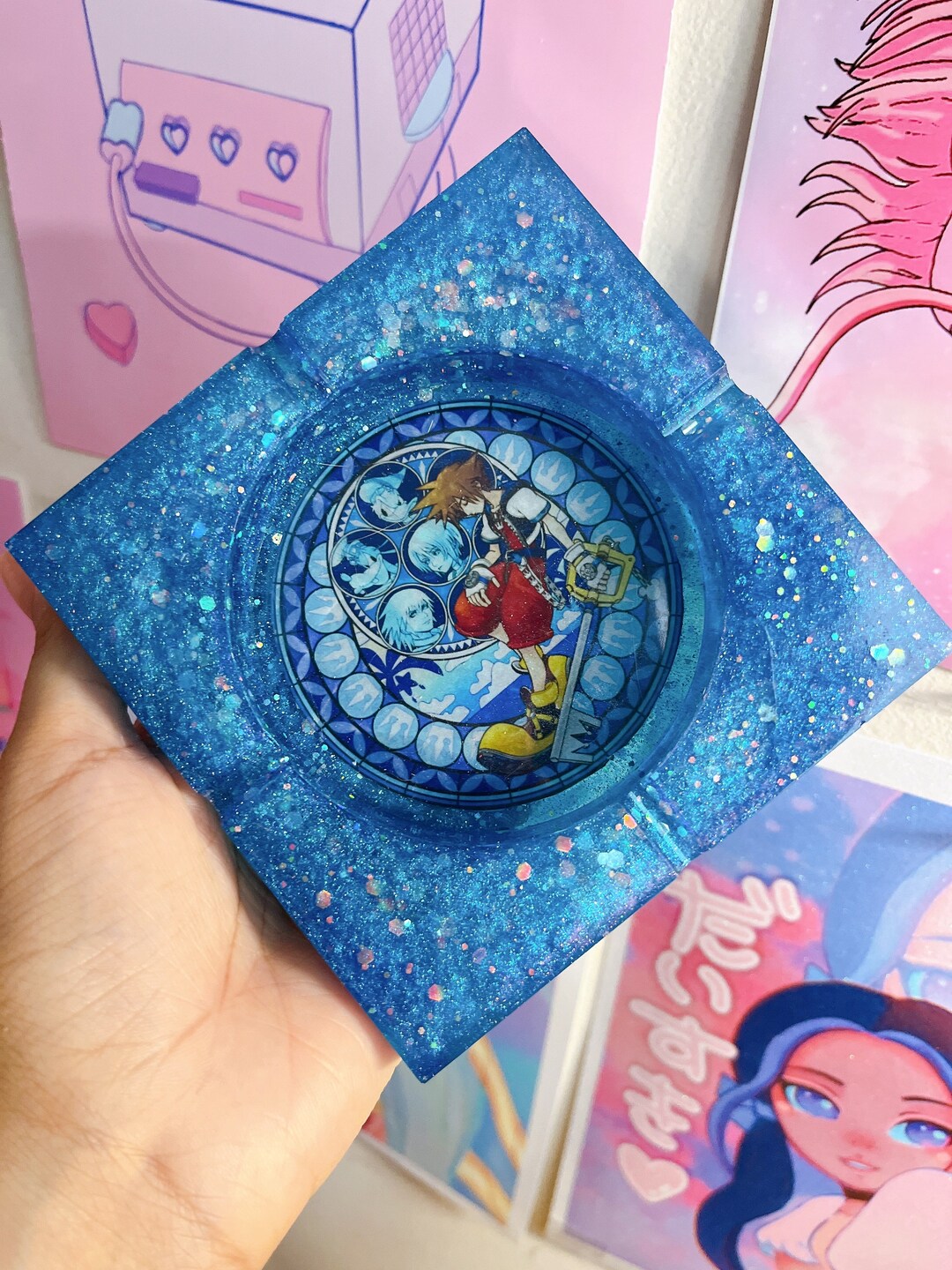 KH Ashtray / Coaster PS2 Gaming Drink Holder Sora Playstation 2 Coaster ...