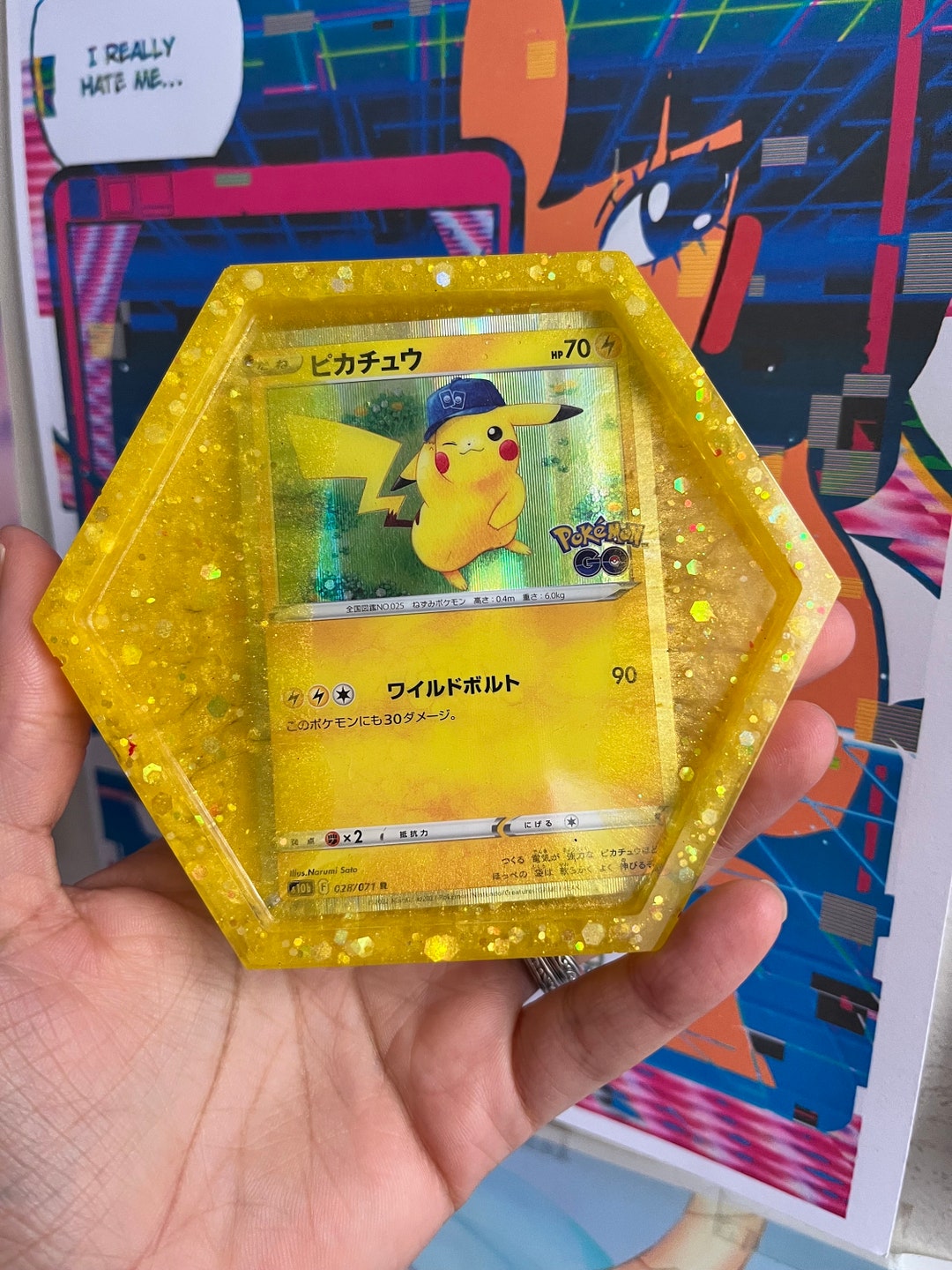 Japanese Pikachu Coaster Pokémon Japanese Card Perfect for - Etsy
