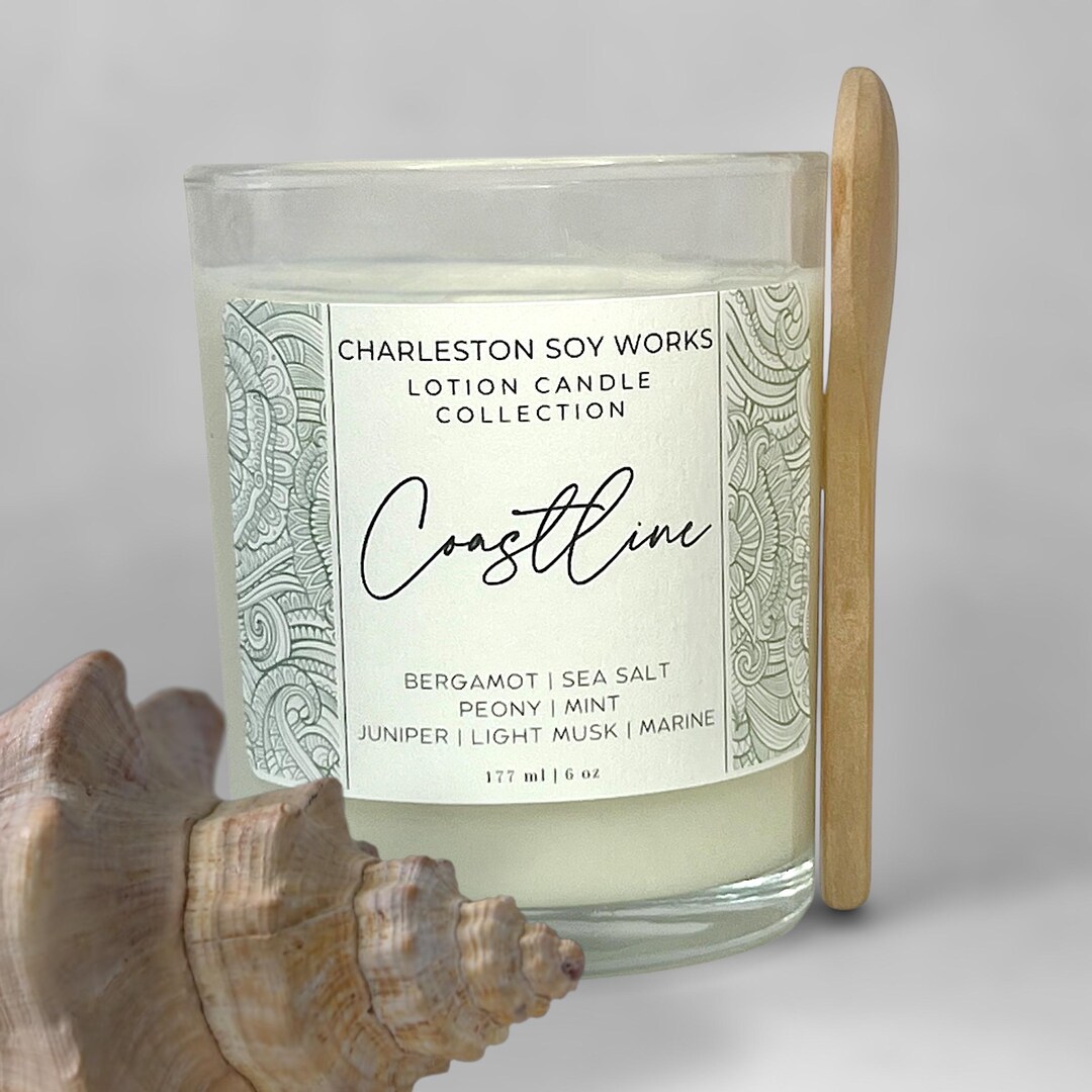 Massage Oil Candle Gift Spa Gift Charleston SC Massage Candle Natural ...