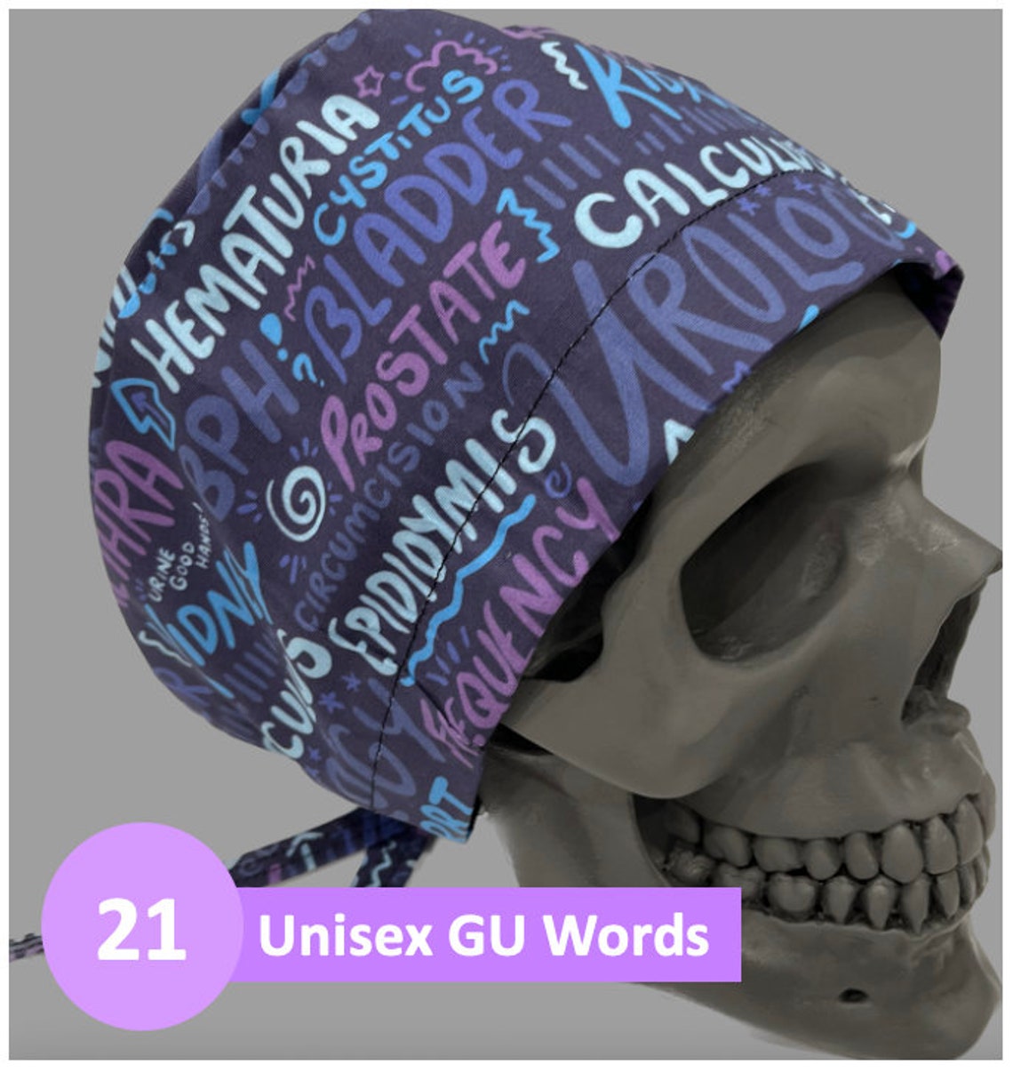 Surgical Specialty and Anesthesia Unisex Scrub Hat, Scrub Cap ...