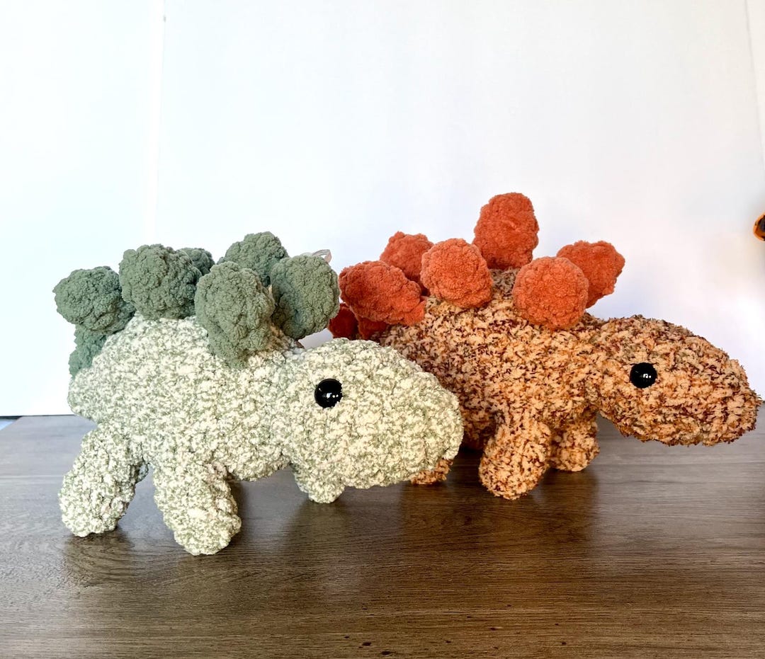 Stubby the Stegosaurus Amigurumi Crochet Pattern - Dinosaur Toy Stuffie ...