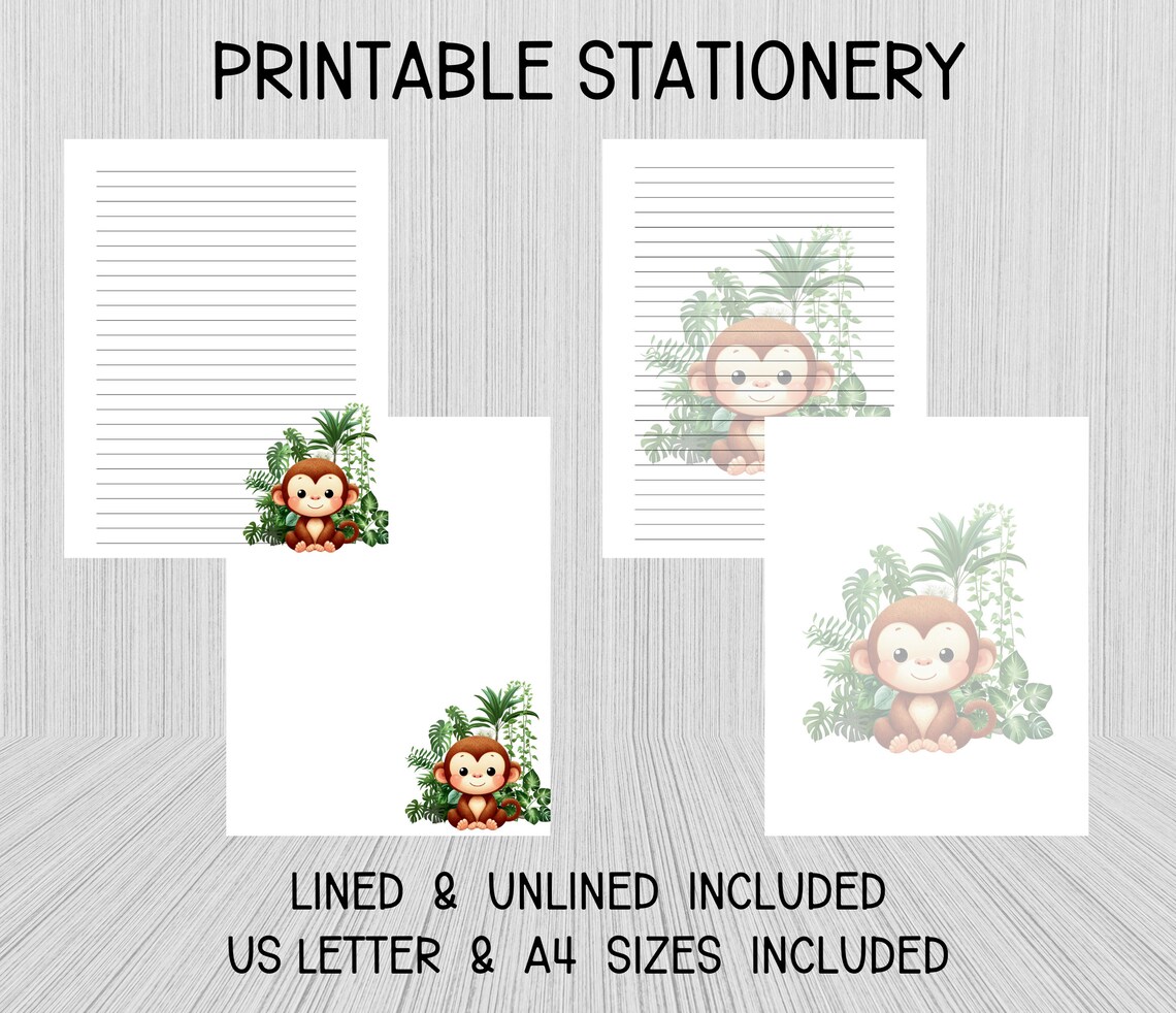 Printable Stationery, Printable Writing Paper, Stationery Paper, Lined ...