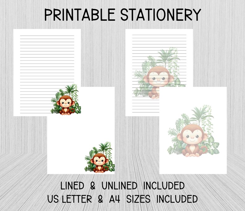 Printable Stationery, Printable Writing Paper, Stationery Paper, Lined ...