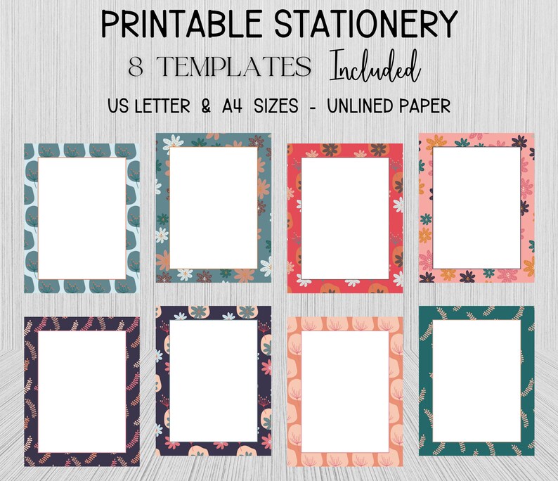Printable Border Paper, Stationery Paper, Printable Writing Paper ...