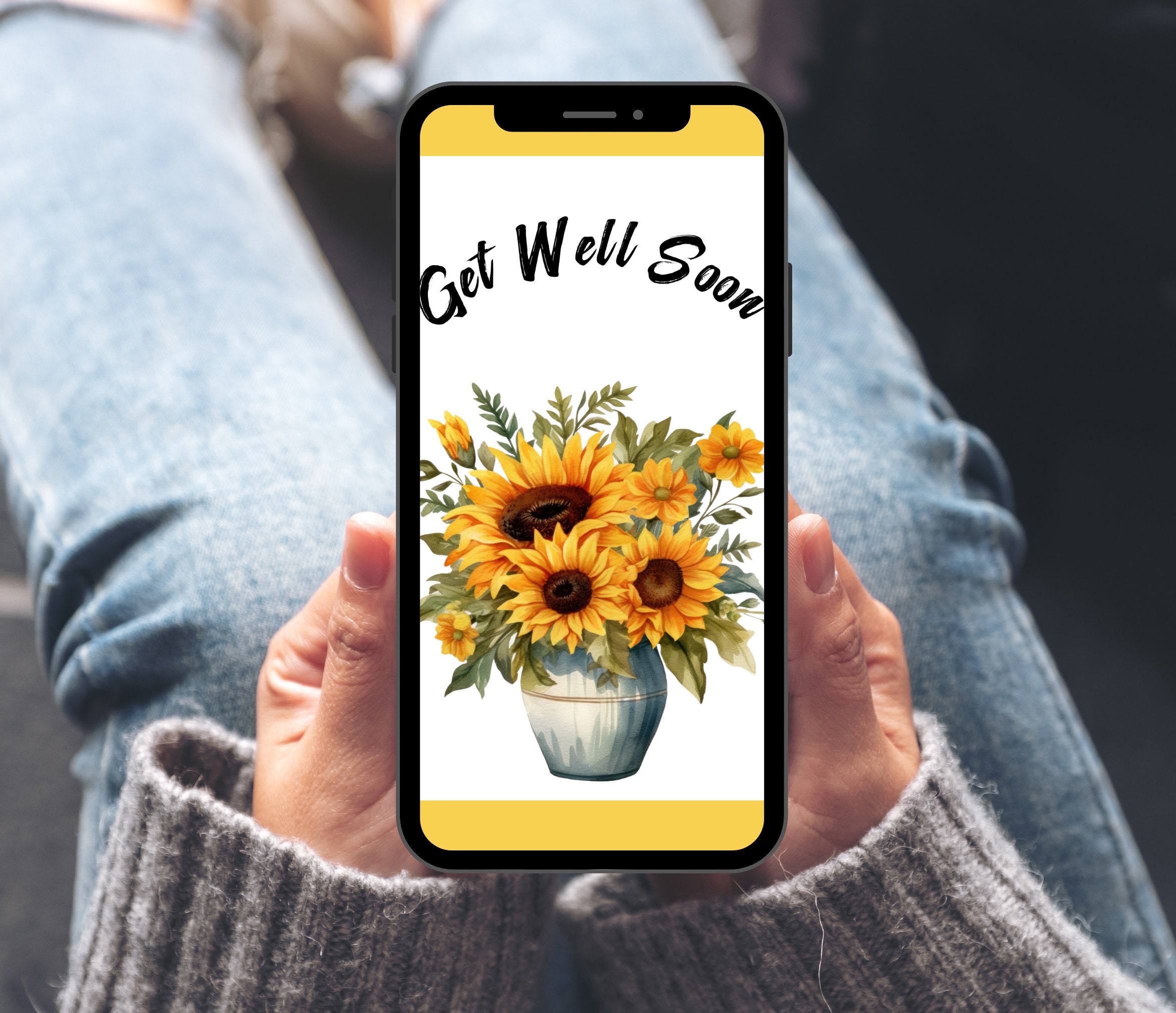 Electronic Card, Get Well Soon E-card, Get Well Soon Card, Instant ...