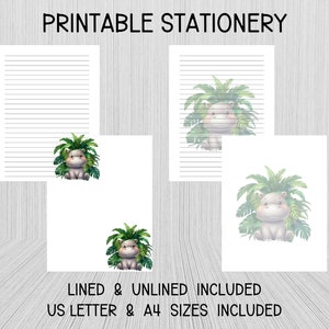 Printable Stationery, Printable Writing Paper, Stationery Paper, Lined ...