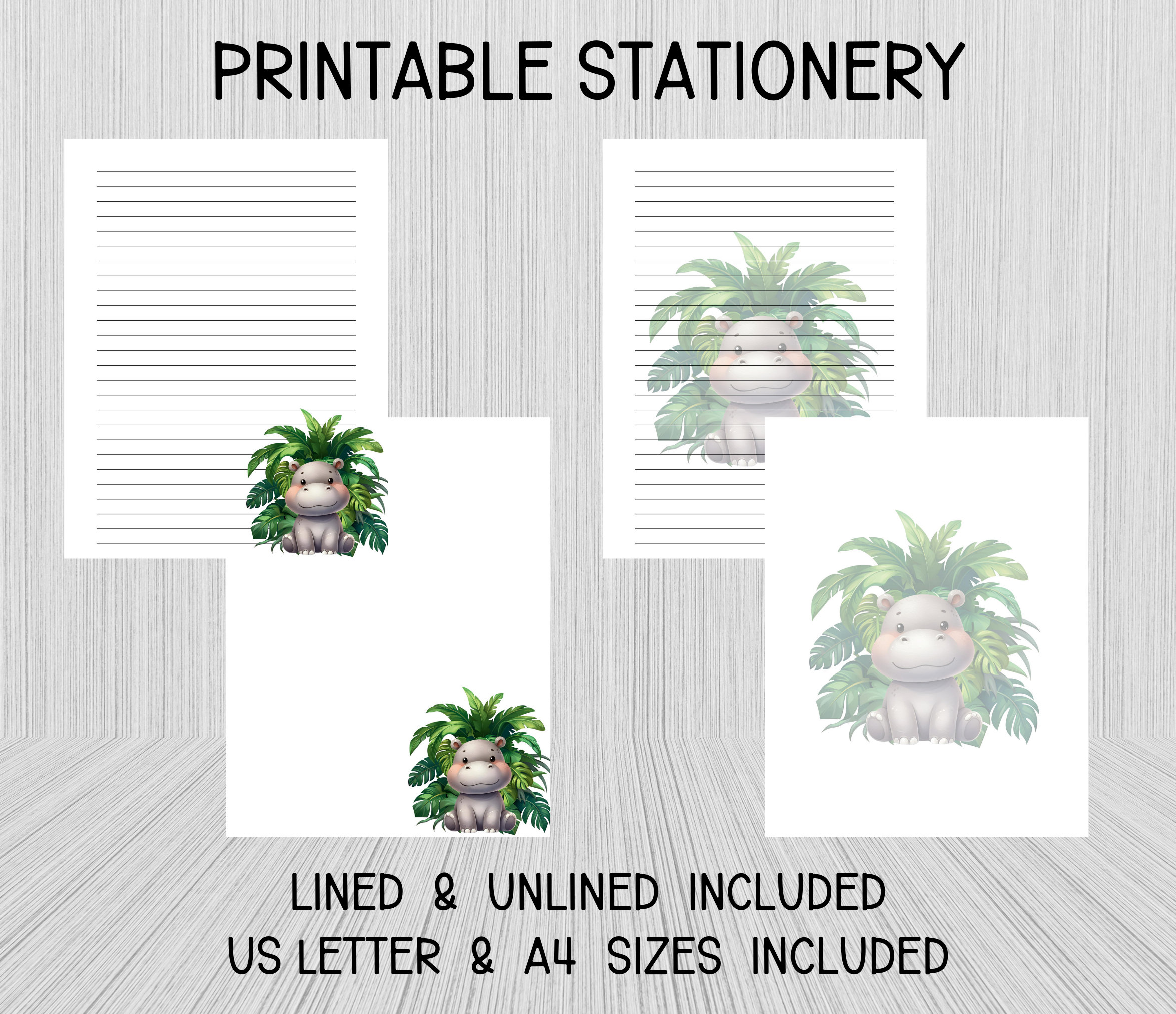 Printable Stationery, Printable Writing Paper, Stationery Paper, Lined ...