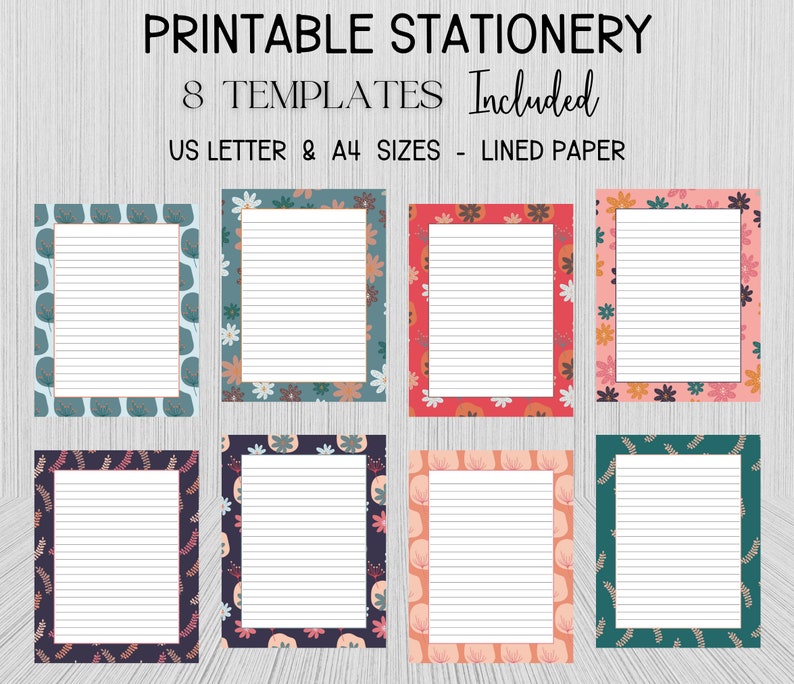 Printable Border Paper, Stationery Paper, Printable Writing Paper ...