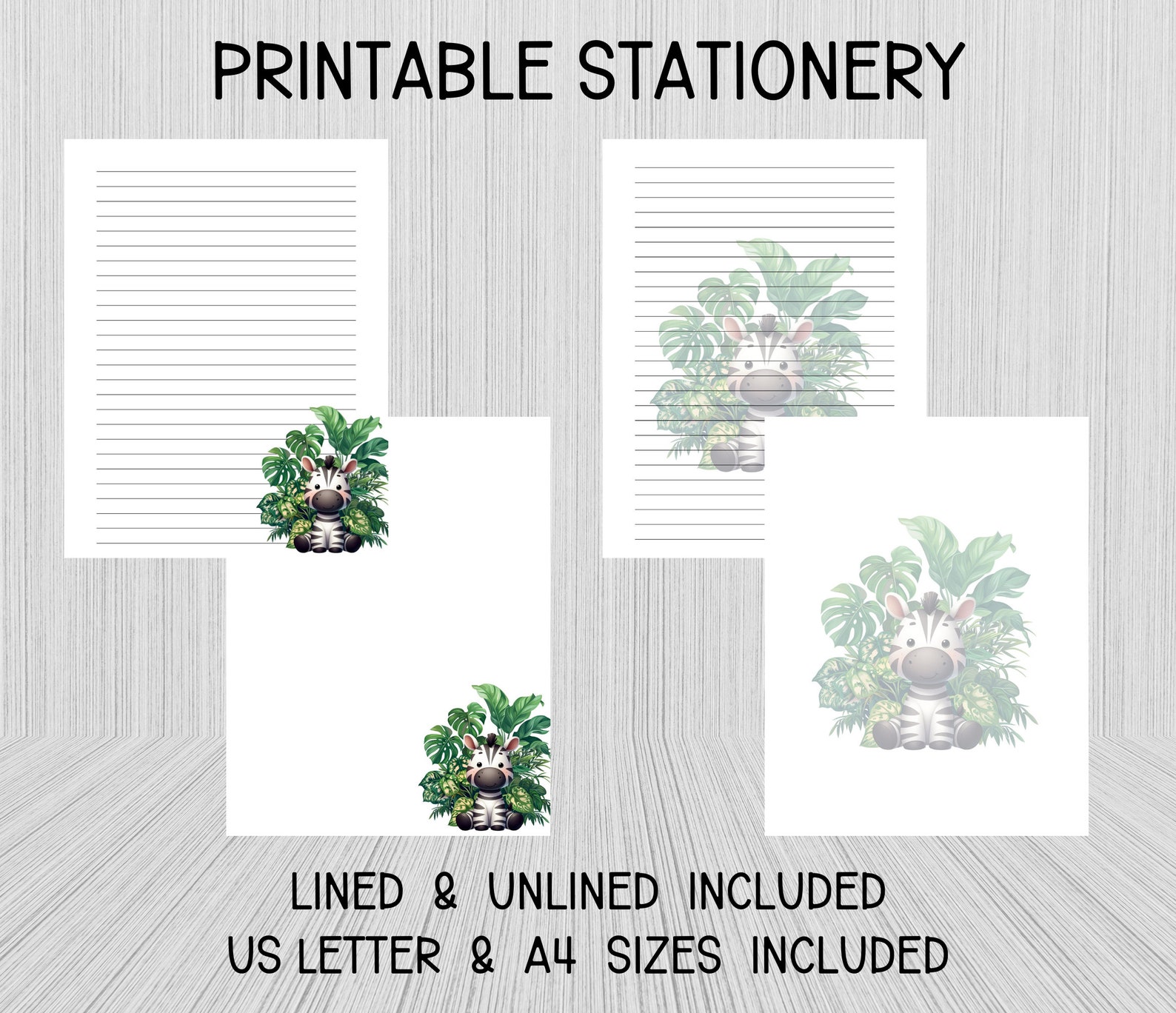 Printable Stationery, Printable Writing Paper, Stationery Paper, Lined ...