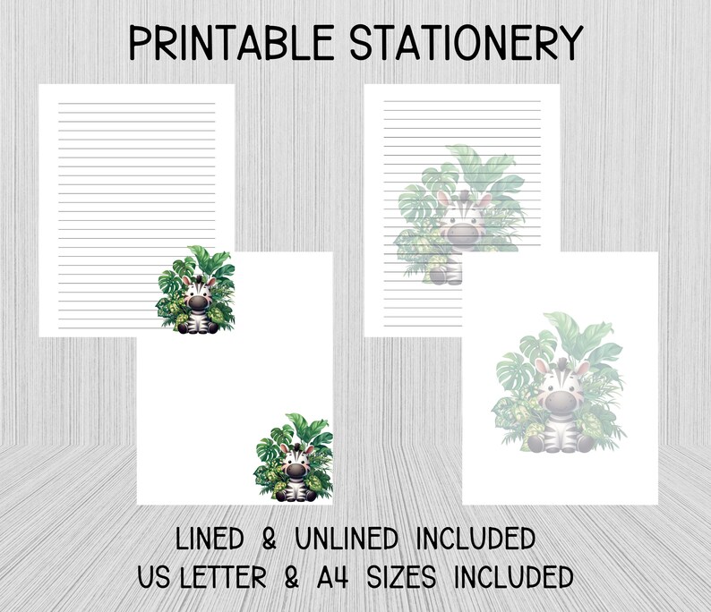 Printable Stationery, Printable Writing Paper, Stationery Paper, Lined ...