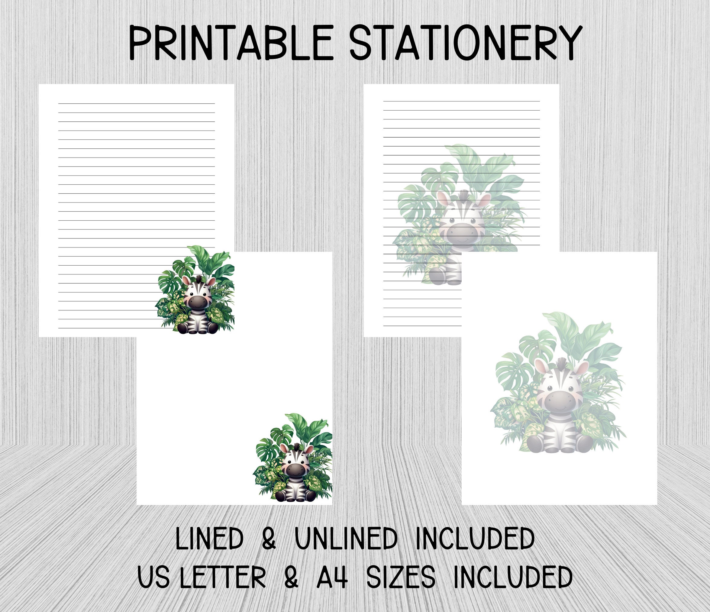 Printable Stationery, Printable Writing Paper, Stationery Paper, Lined ...