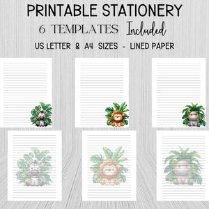 Printable Stationery, Printable Writing Paper, Stationery Paper, Lined ...