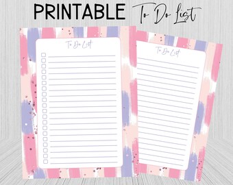 Printable to Do List, Printable Planner, Task Tracker, Task List ...