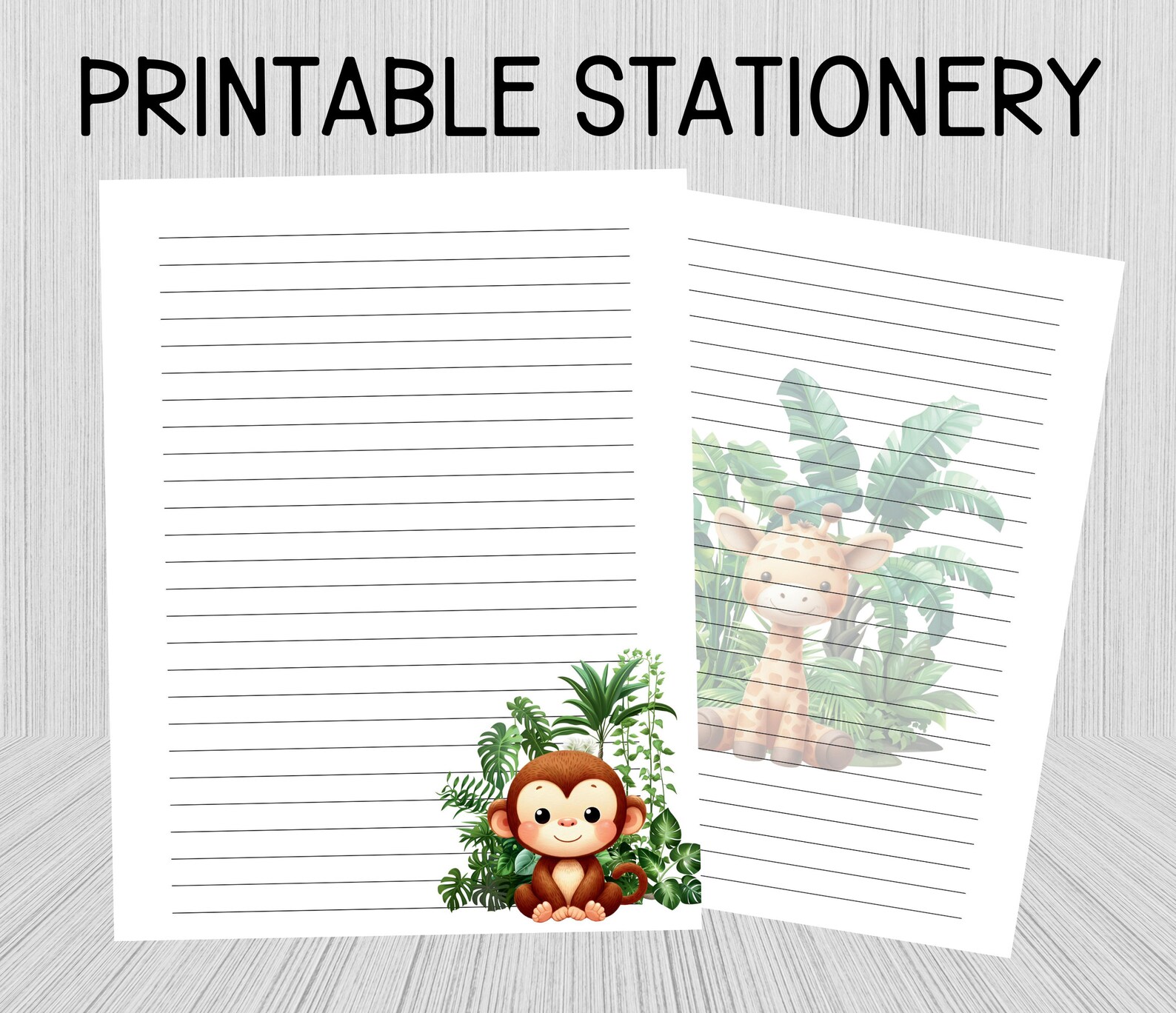 Printable Stationery, Printable Writing Paper, Stationery Paper, Lined ...