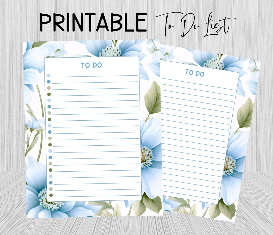 Printable to Do List, Printable Planner, Task Tracker, Task List ...