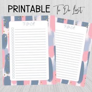 Printable to Do List, Printable Planner, Task Tracker, Task List, Printable Checklist, to Do ...