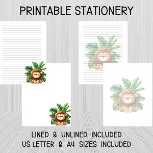 Printable Stationery, Printable Writing Paper, Stationery Paper, Lined ...
